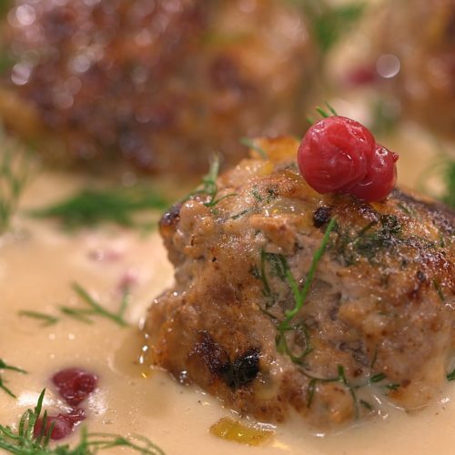 Ma recette de brochettes de boulettes de boeuf - Laurent Mariotte