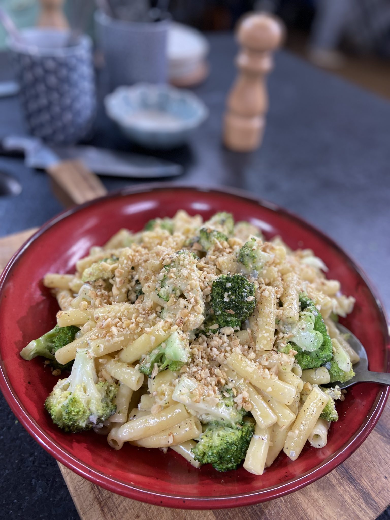 Ma recette de macaroni, gorgonzola, brocoli et noix - Laurent Mariotte