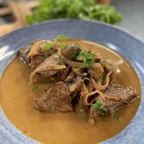 Ma recette de pavé de rumsteak, sauce Chateaubriand - Laurent Mariotte