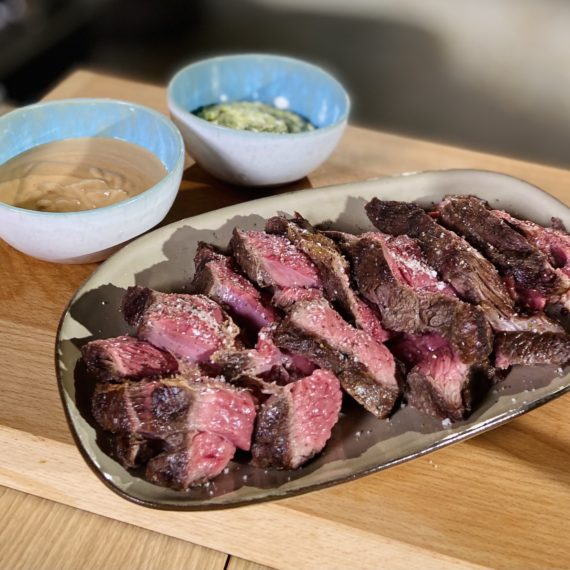 Ma recette de pavé de rumsteak, sauce Chateaubriand - Laurent Mariotte