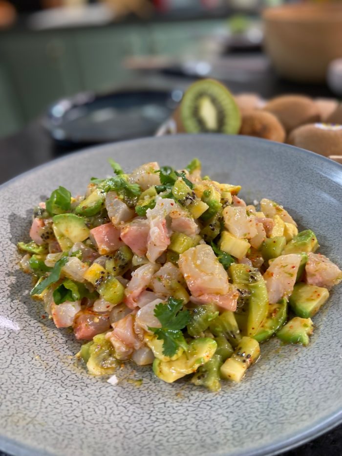 Ma recette de tartare de daurade et kiwi - Laurent Mariotte